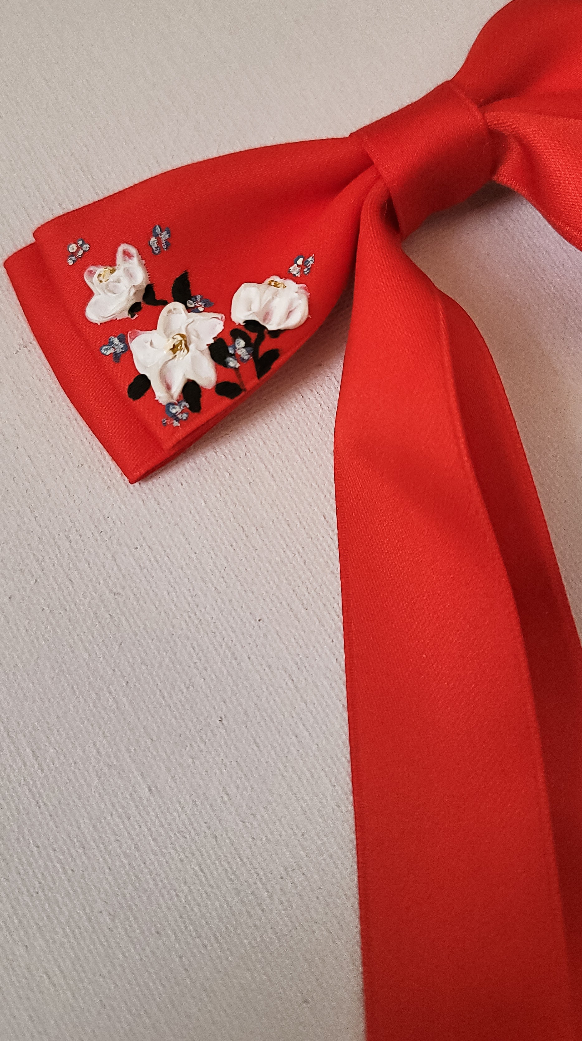 Red Hair Bow – Wildflowers & Pistols